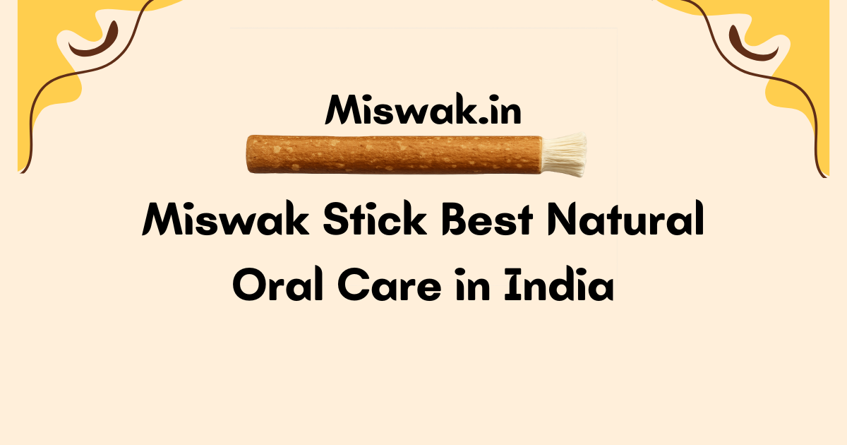 Miswak Stick Best Natural Oral Care in India - Miswak.in